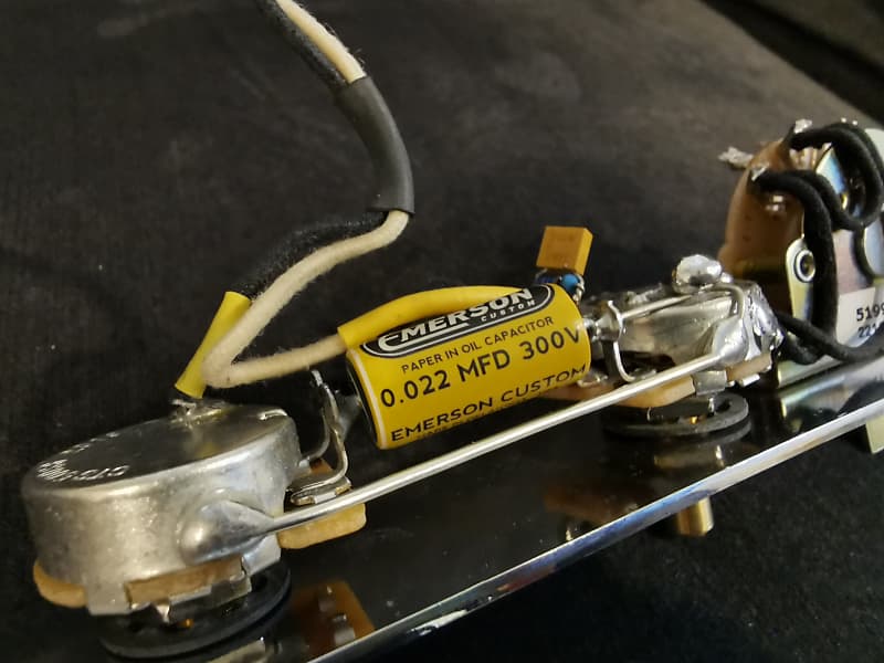 Emerson 500k pots pre-wired 3 way switch for telecaster | Reverb UK