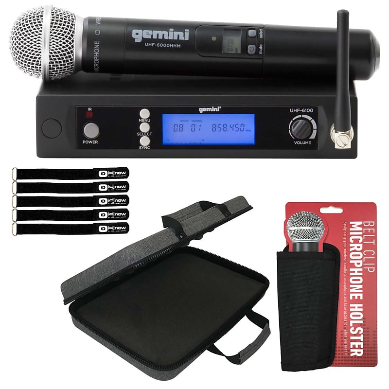 Gemini UHF-6100M Handheld UHF Wireless Microphone System w | Reverb