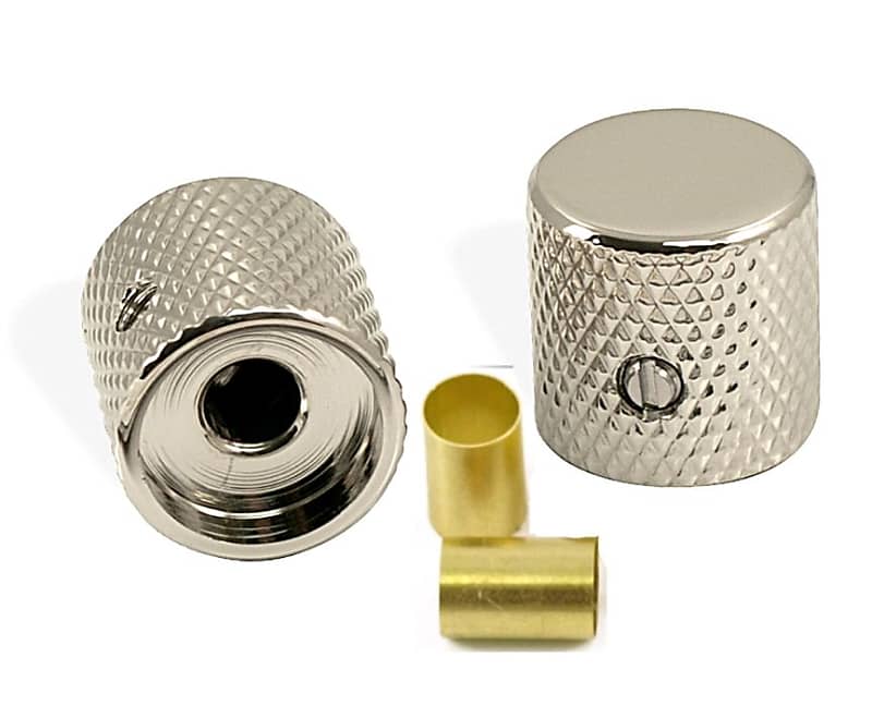 WD Music New Telecaster Barrel Knobs (Set of 2) Nickel | Reverb