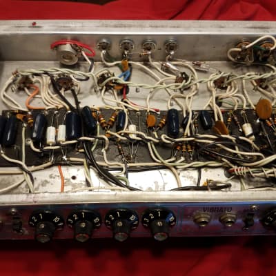Vintage Original Fender Twin Reverb Chassis - silverface, | Reverb