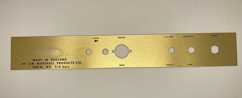 Marshall Restoration Rear Panel for 50 Watt Model 1987, | Reverb