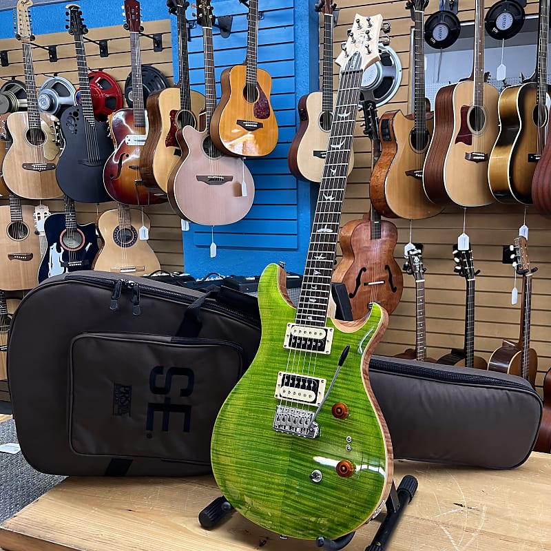 PRS SE Custom Electric Guitar w/ Gig Bag (Eriza Verde) | Reverb