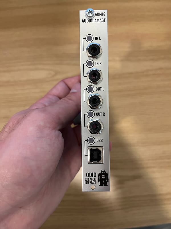 AudioDamage ADM09 Odio Eurorack Audio Interface 2019 Silver | Reverb