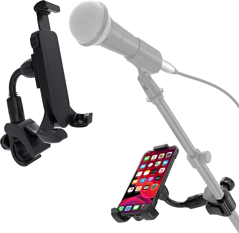 CR50 FlexClip Mic Stand Phone Holder, for Mic Stand, Music | Reverb