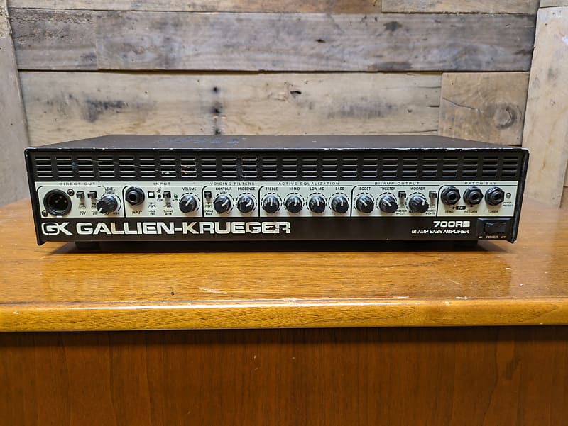 GK Gallien Kruger RB700 450w Bi-Amp Bass Amp Amplifier | Reverb UK