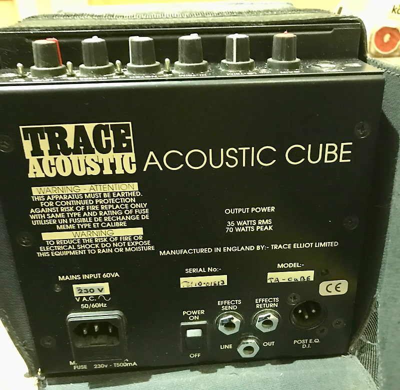 Trace Elliot Acoustic Cube 90s Black | Reverb UK