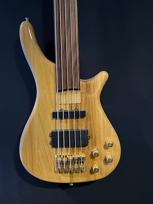 Douglas Sculptor Fretless 5 String Bass 2010s - Natural Ash | Reverb