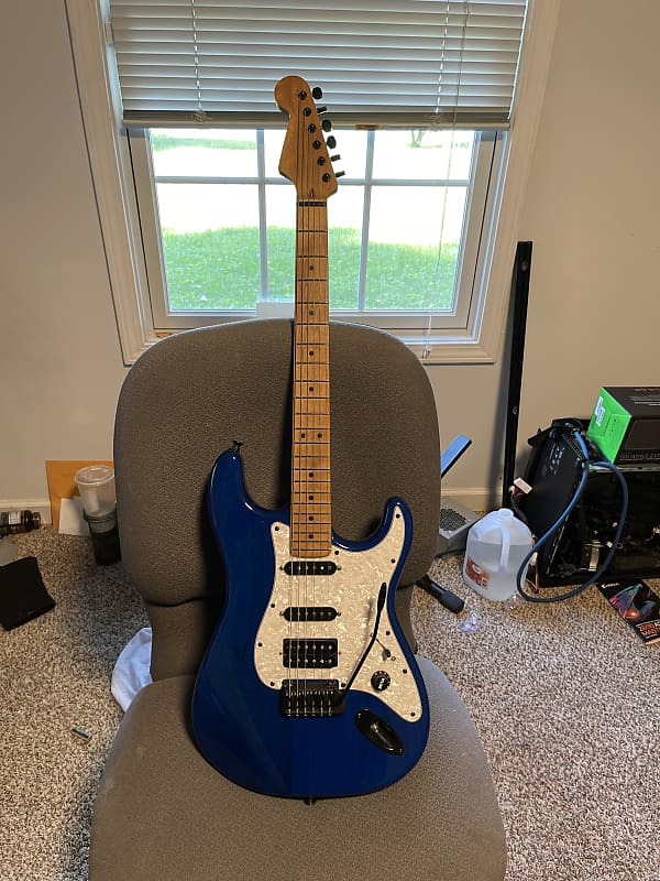 Warmoth Strat Blue | Reverb