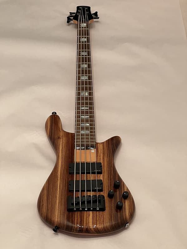 Spector Rebop Euro Dlx 5 string Zebra wood Top 2008 made in | Reverb