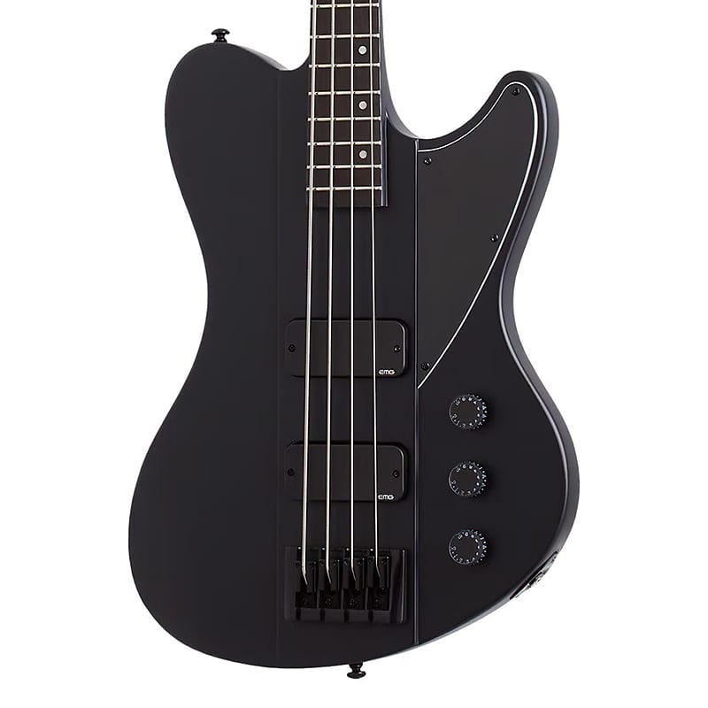 Schecter Ultra Bass 4-String Bass Guitar - Satin Black - Open | Reverb