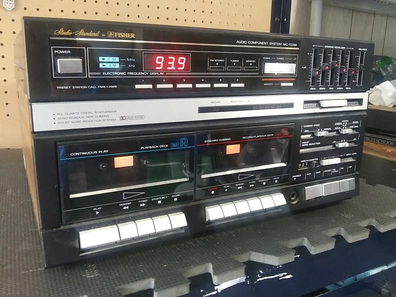 Fisher Audio Component System MC-723BK Black | Reverb