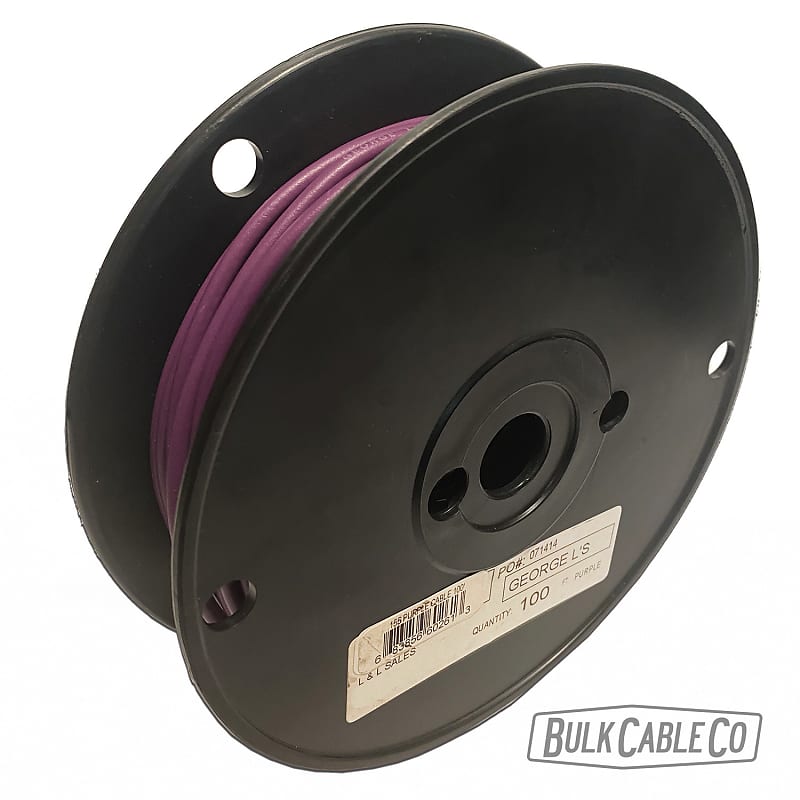 GEORGE L's .155 Cable - PURPLE - Sold in 40 FT Lengths - Bulk | Reverb