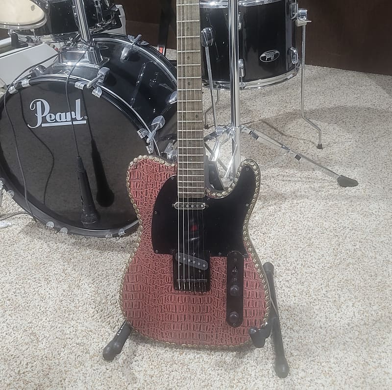 Jim Cat Red Alligator Telecaster | Reverb