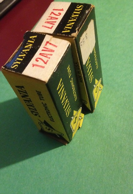 Sylvania Pair of 2 Matching 12AV7 Preamp Tube AKA | Reverb Australia