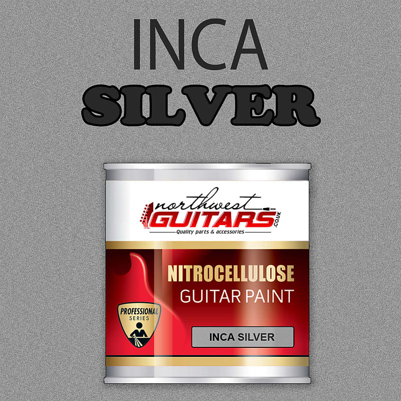 Inca Silver Nitrocellulose Guitar Paint / Lacquer 250ml | Reverb UK