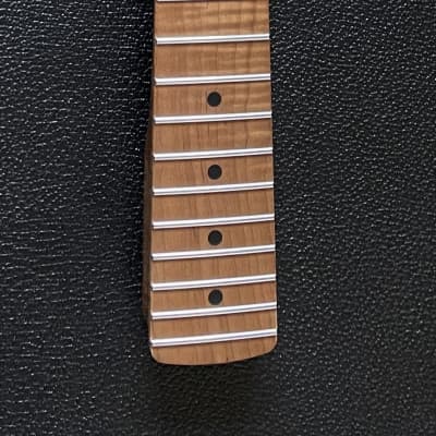 Warmoth Roasted Flame Maple Strat Neck | Reverb