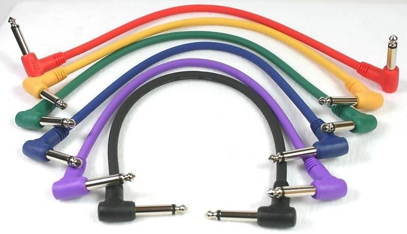 6-PACK Kirlin Color-Coded 1' Foot Ft Patch Cord Cable | Reverb