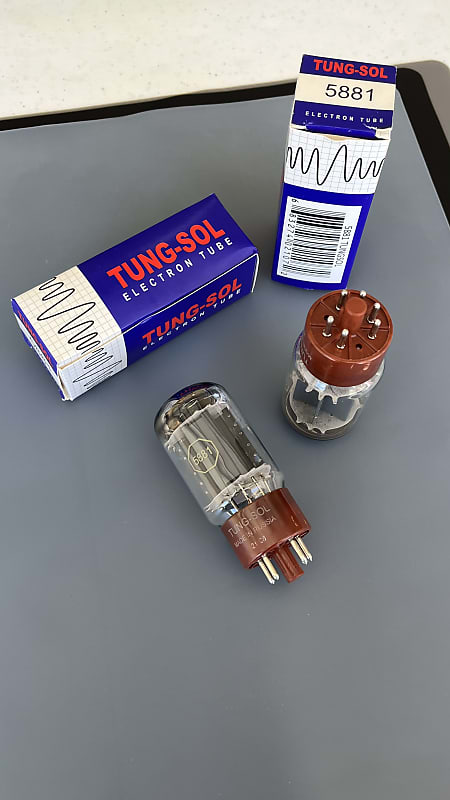 Tung-Sol 5881 Power Tubes - Matched Pair | Reverb