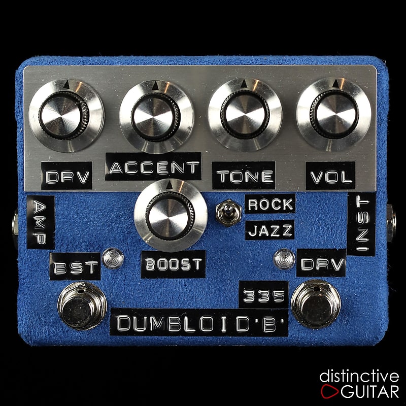 Shin's Music Dumbloid 335 Boost Blue Suede | Reverb