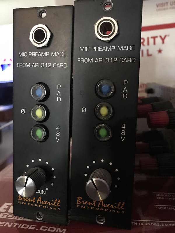 Pair of API 312 500 Series Mic Preamp Module 2020 - Present - | Reverb