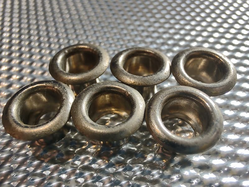 Gibson or Martin Bushings 1940-60s - Nickel | Reverb