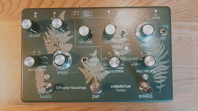 Diffractor Soundings Arboretum 2022 - Dark Grey + leaves | Reverb