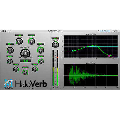 Metric Halo Software HaloVerb Algorithmic Reverb Plug-In | Reverb