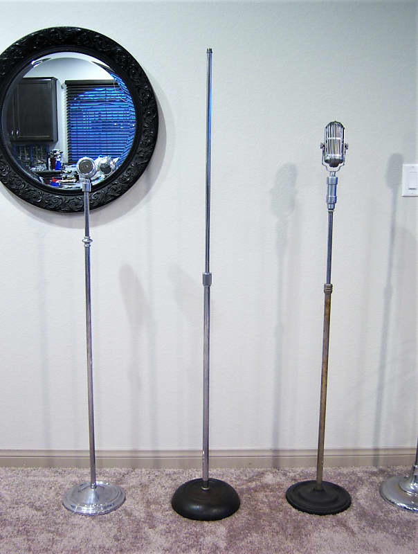 Vintage 1950 Atlas Sound MS10C microphone floor stand MS12C | Reverb