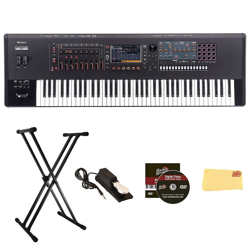 Roland Fantom 7 Ex 76 Key Workstation Keyboard Synthesizer W Reverb