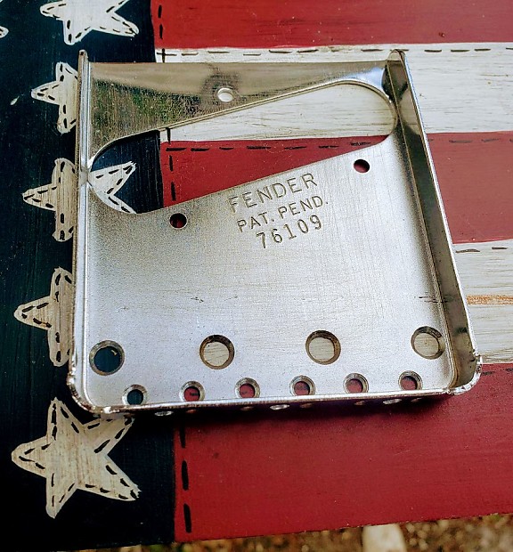 Fender tele ASHTRAY bridge LEFTY with serial number | Reverb