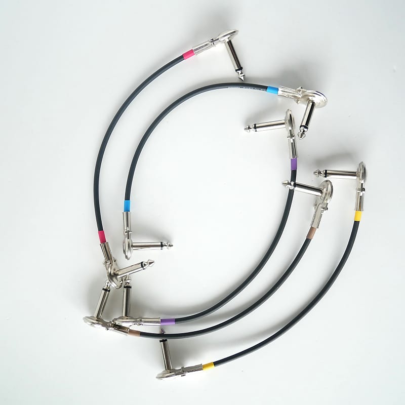 5 pack 9 in. New- Mogami 2314/Flathead Pan Patch Cables | Reverb