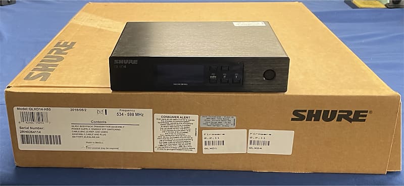 Shure QLXD4-H50 W/ (3) QLXD1 Transmitters 2018 Black | Reverb