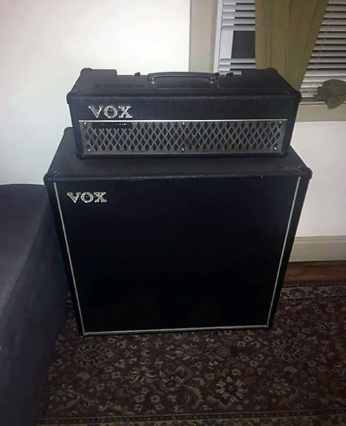 Vox Vox Valvetronix AD100VTH and V412BK Half Stack Black | Reverb