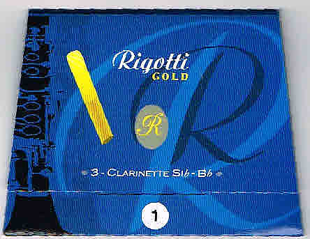 Rigotti Gold Bb Clarinet Reeds - Strength 1 - Pack of 3 | Reverb