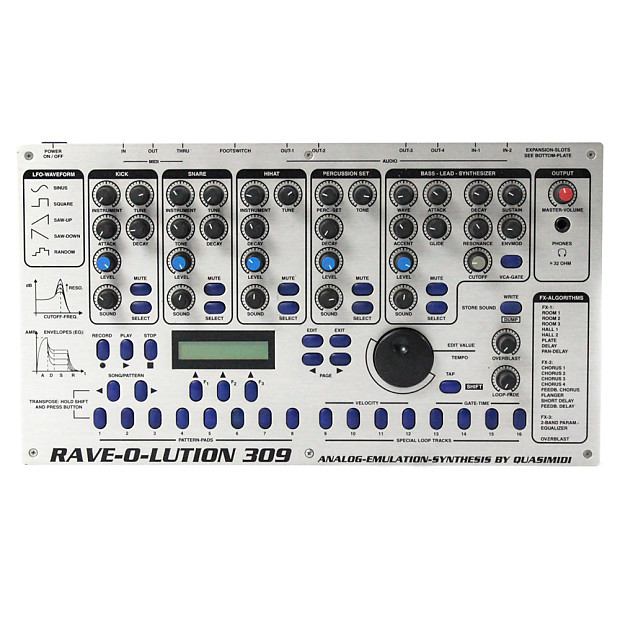 Quasimidi 309 Rave-O-Lution Groovebox Synthesizer | Reverb