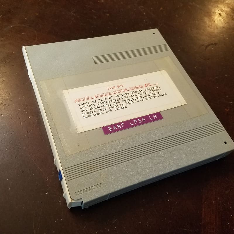 BASF Library Archival Quality case AND 7" LP35 LH Magnetic | Reverb