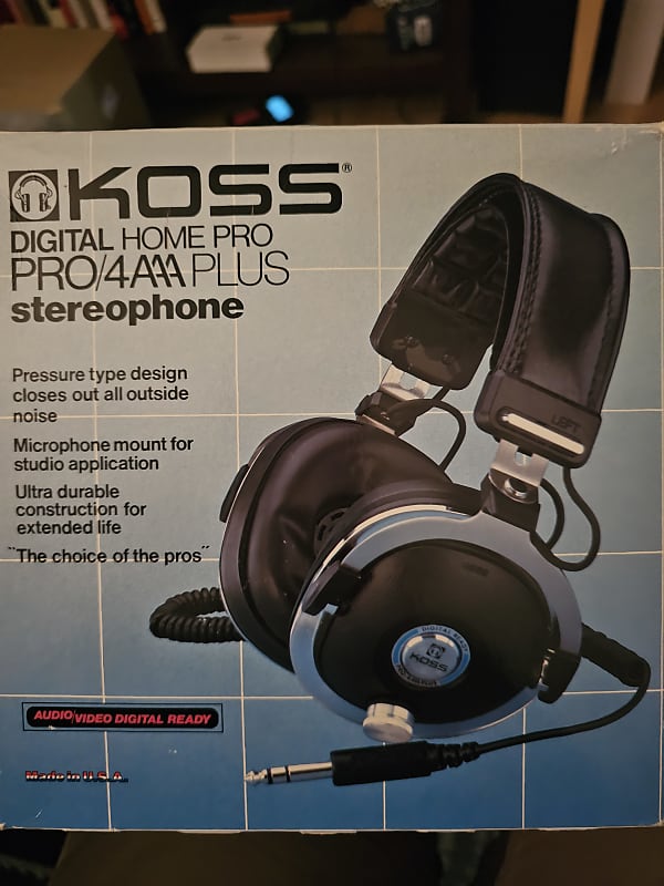 Koss Pro 4AAA Plus 1980's - Black | Reverb