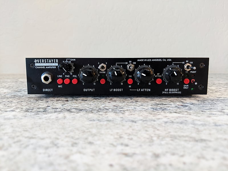 Overstayer Channel Amplifier & Mic Preamp with Lang Pultec EQ | Reverb