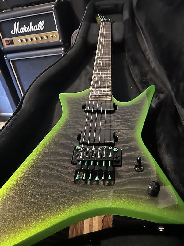 Kiesel Hyperdrive 2021 Trans black radiation green burst | Reverb