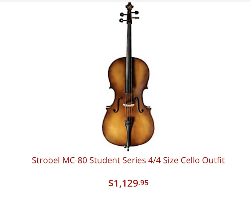Strobel MC-80 Student Cello 2010 | Reverb