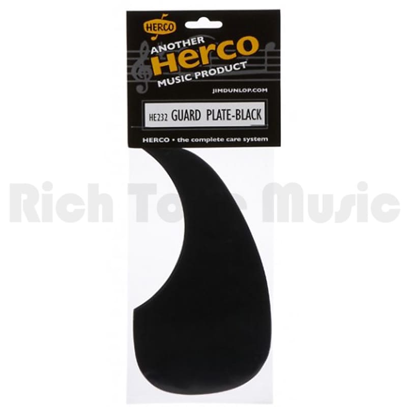 Herco Guard Plate - Black | Reverb