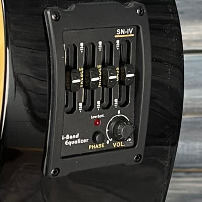 Stagg Left Handed SW-203CE Acoustic Electric Guitar - Natural | Reverb