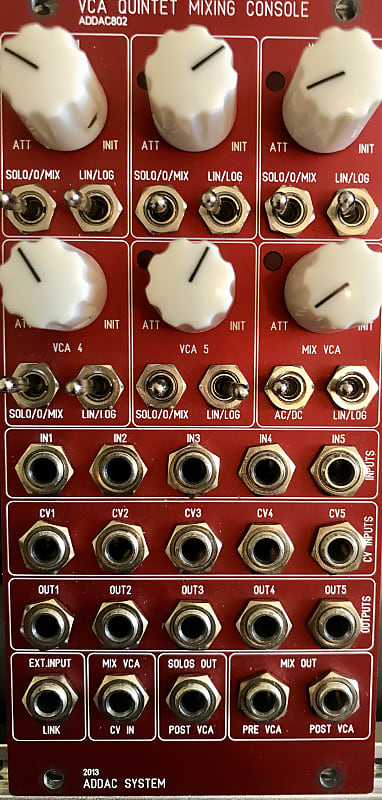 ADDAC 802 VCA Quintet Mixing Console | Reverb Canada