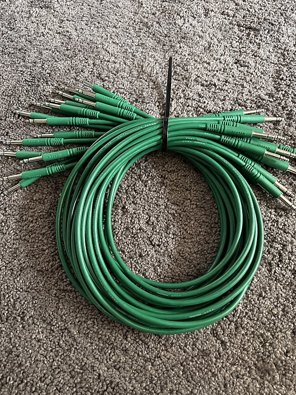 18 Mogami Bantam TT patch cable 24” green | Reverb