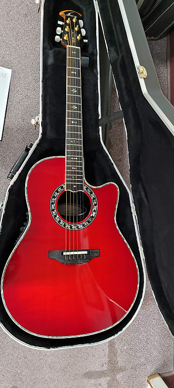 Ovation Custom legend lx 20s - Red | Reverb