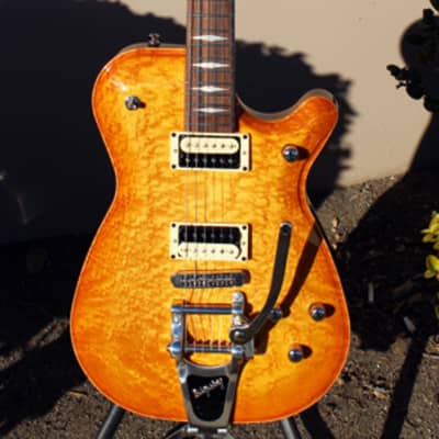 GMP® Guitars Roxie™ Deluxe Birdseye Maple 2013 - Trans Honey | Reverb