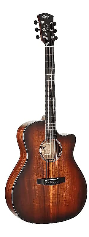 Cort COREGAOPLB Grand Auditorium Cutaway Body Solid Blackwood | Reverb