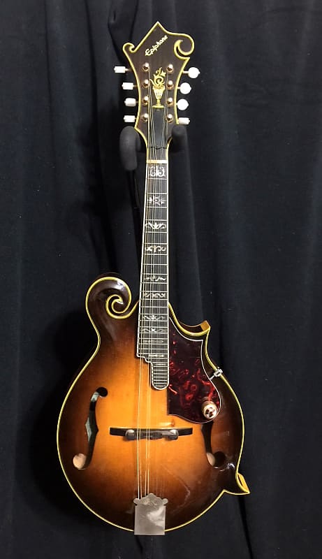 Epiphone MM-70 Mandolin Blue label model sunburst | Reverb