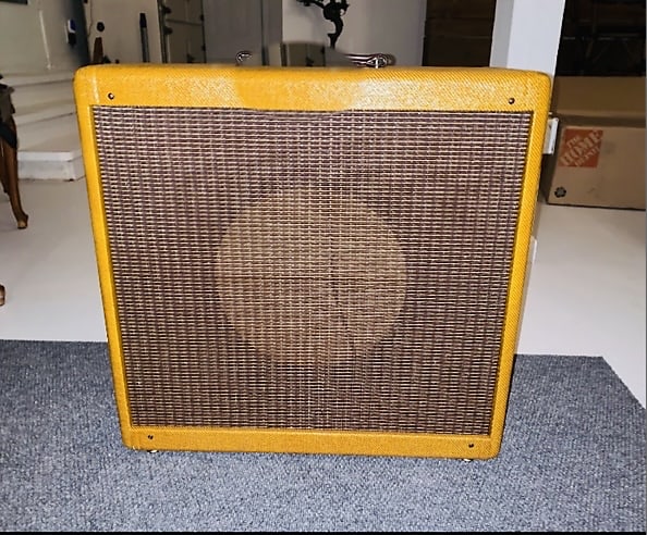 Custom Tweed Deluxe Tweed Bassman Sized 1x12” Speaker Cabinet | Reverb