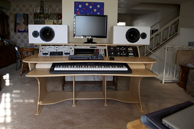 Leeah Designs Recording Studio Desk 2019 - Natural Birch | Reverb